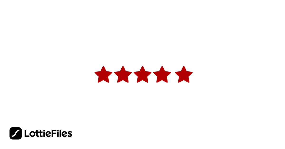 Free five star Animation by Giovana Pontes | LottieFiles