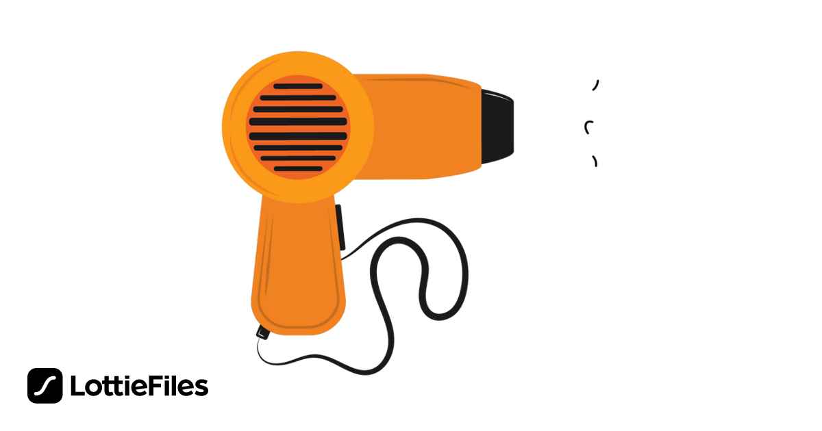 Animación gratuita de Hair Dryer de Graphics Animator | LottieFiles