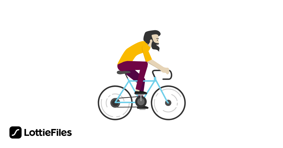 Free Person riding bicycle Animation by Marc Reid | LottieFiles