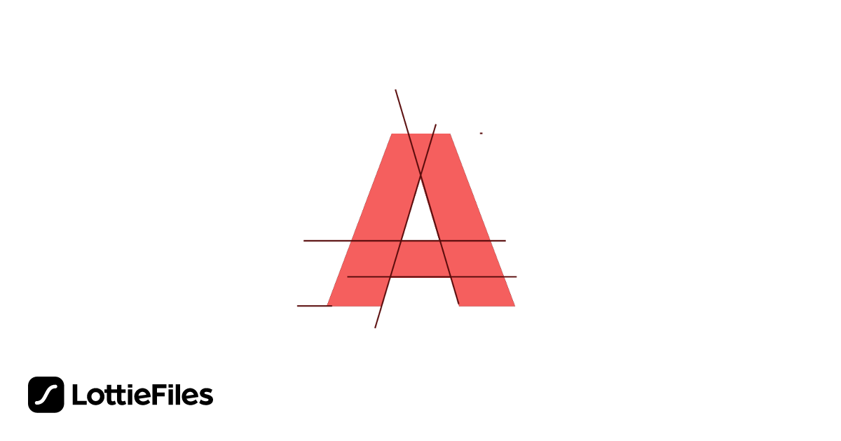 Free LETTER A Animation by Matheus F. Lopes | LottieFiles