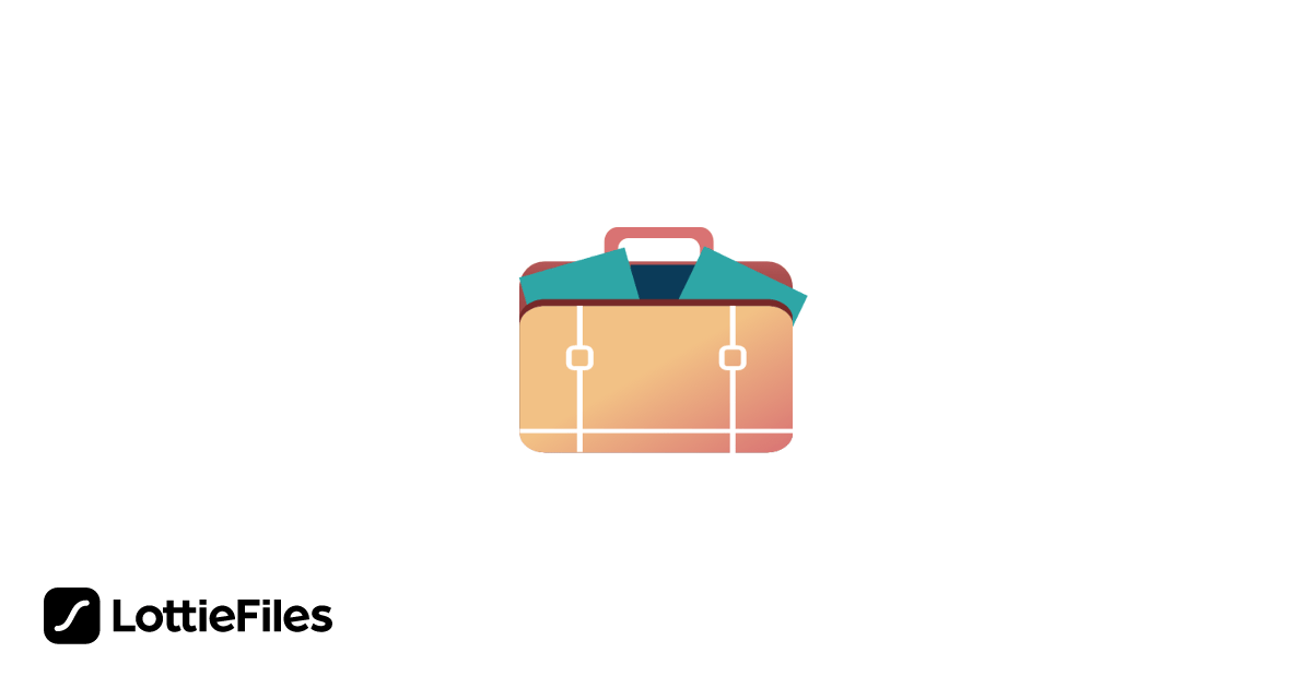 Free Opening Suitcase Animation by Marie F | LottieFiles