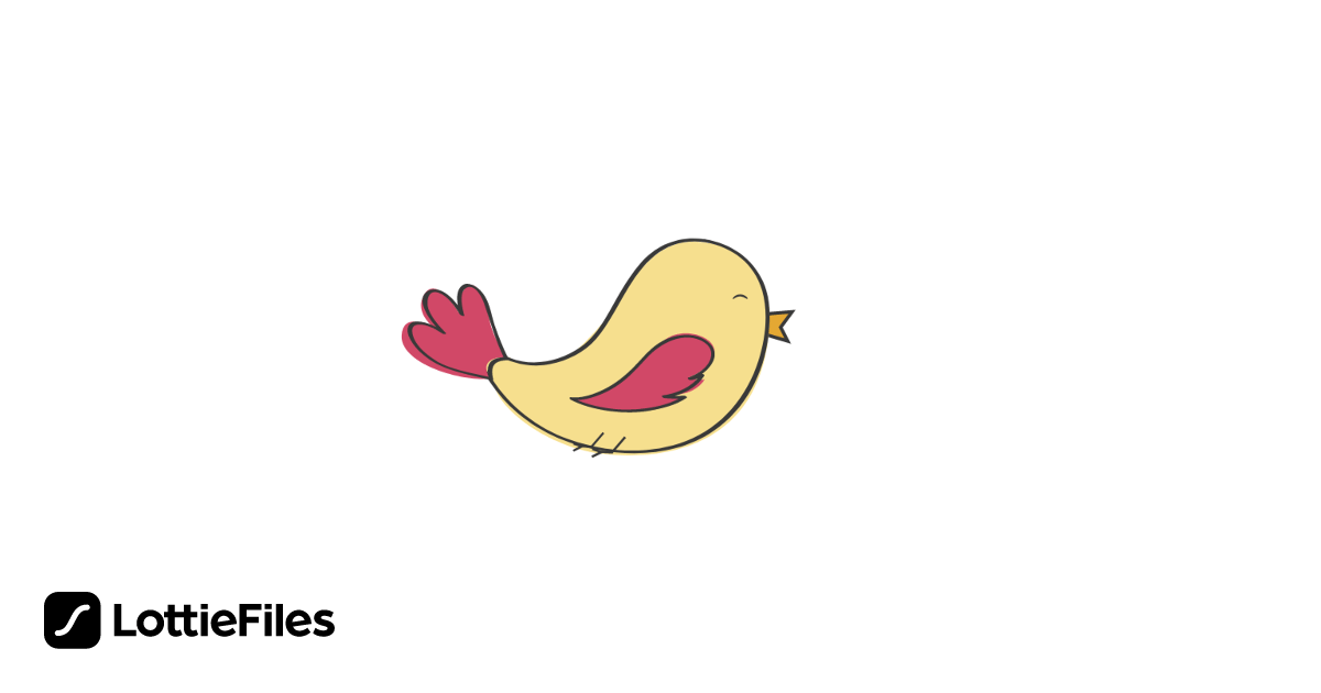 Free Sleeping yellow bird Animation by Artem Vasilchenko | LottieFiles