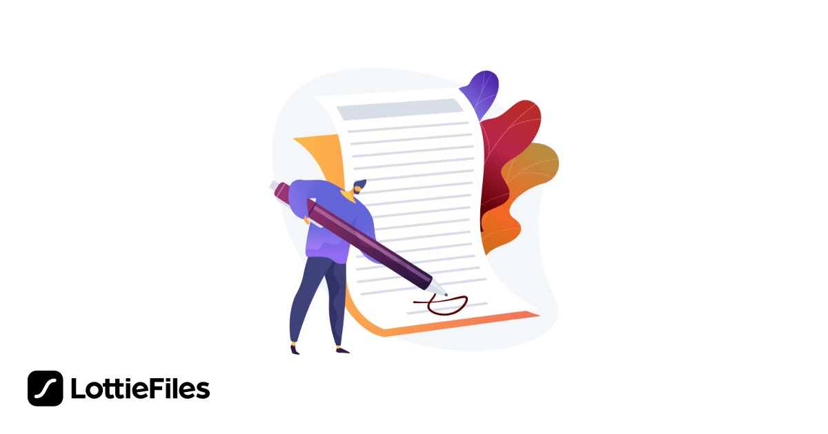 Free Sign digital document Animation by Javier | LottieFiles