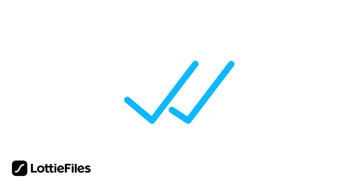 Free Blue Tick Animation by Sagar Soni | LottieFiles