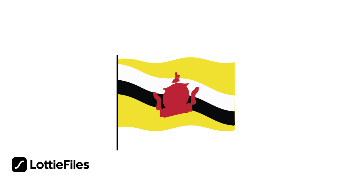 Free Brunei flag Lottie JSON animation Animation by Tinymotion ...