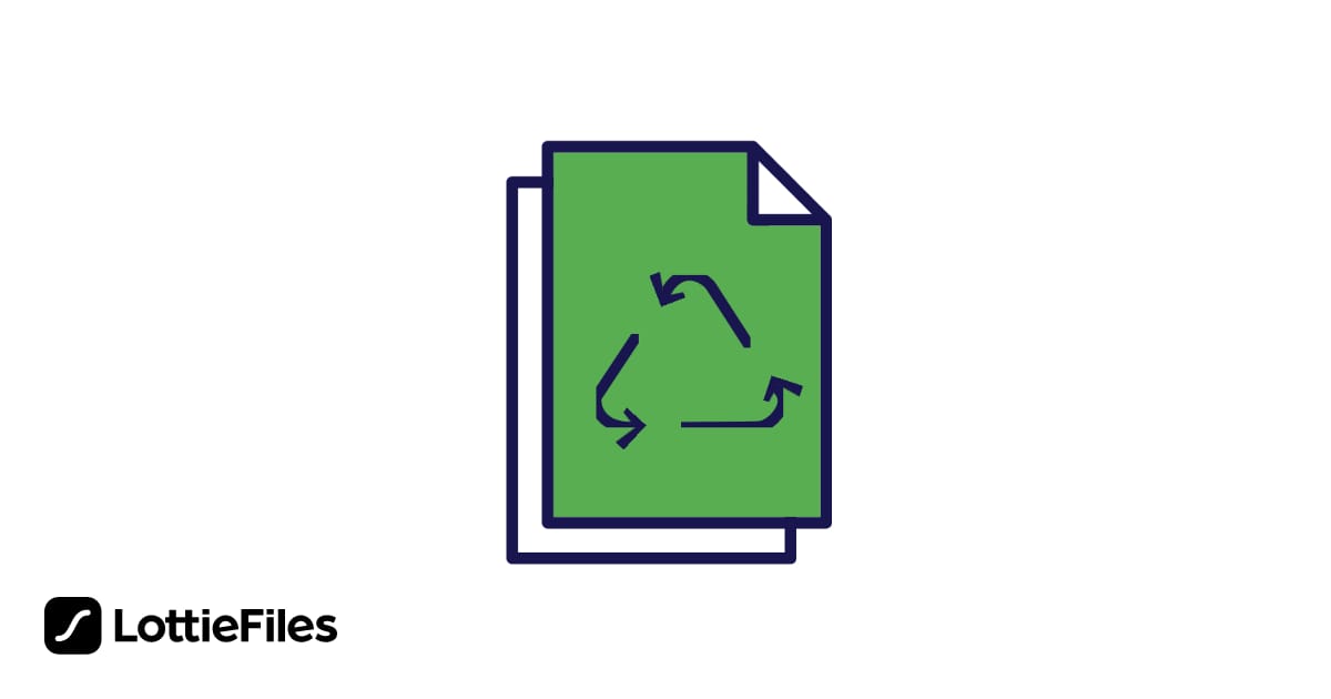 Free Paper Recycling Animation by Jigsaw Puzzles | LottieFiles