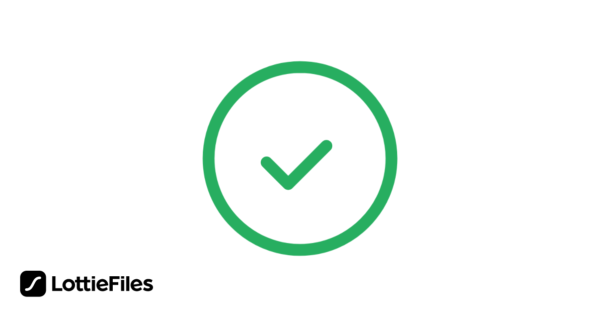 Free Success Checkmark Animation by Keikhosrow | LottieFiles