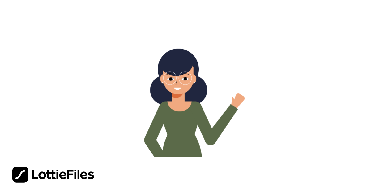 Free Women Saying HI Animation by AARTHI B N | LottieFiles