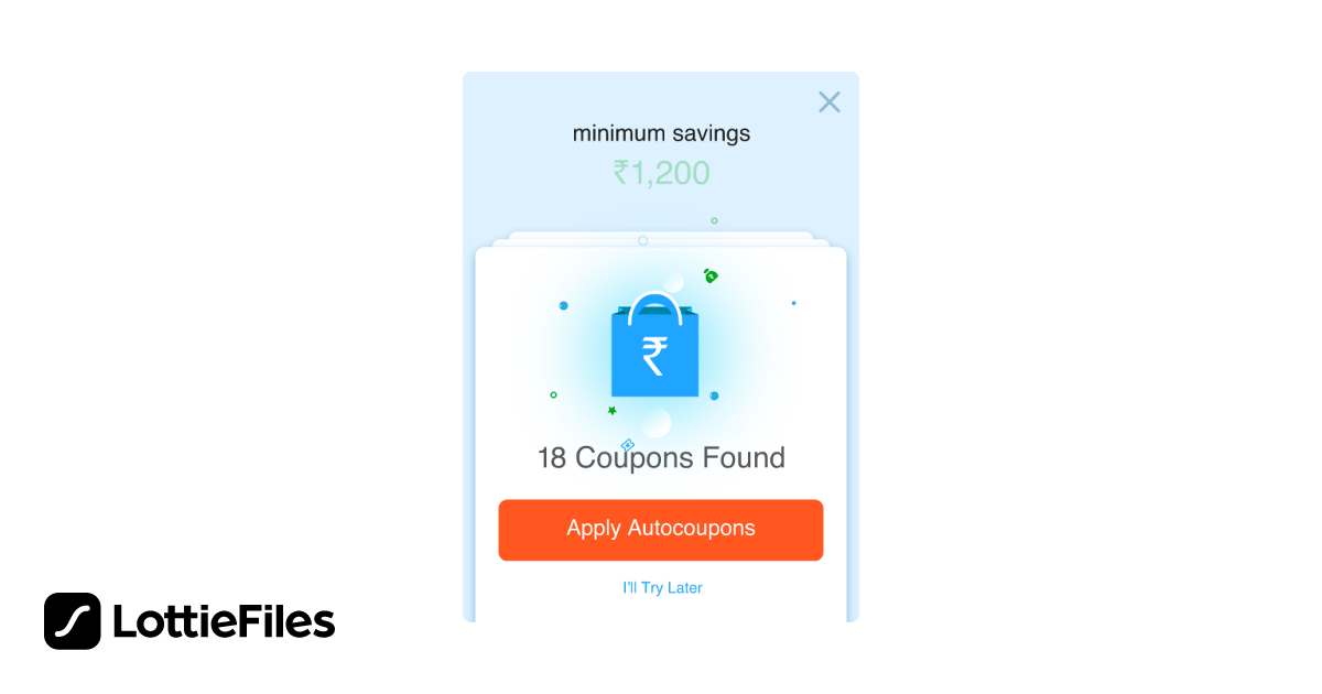 Free auto coupons Animation by Abinash Mohanty | LottieFiles