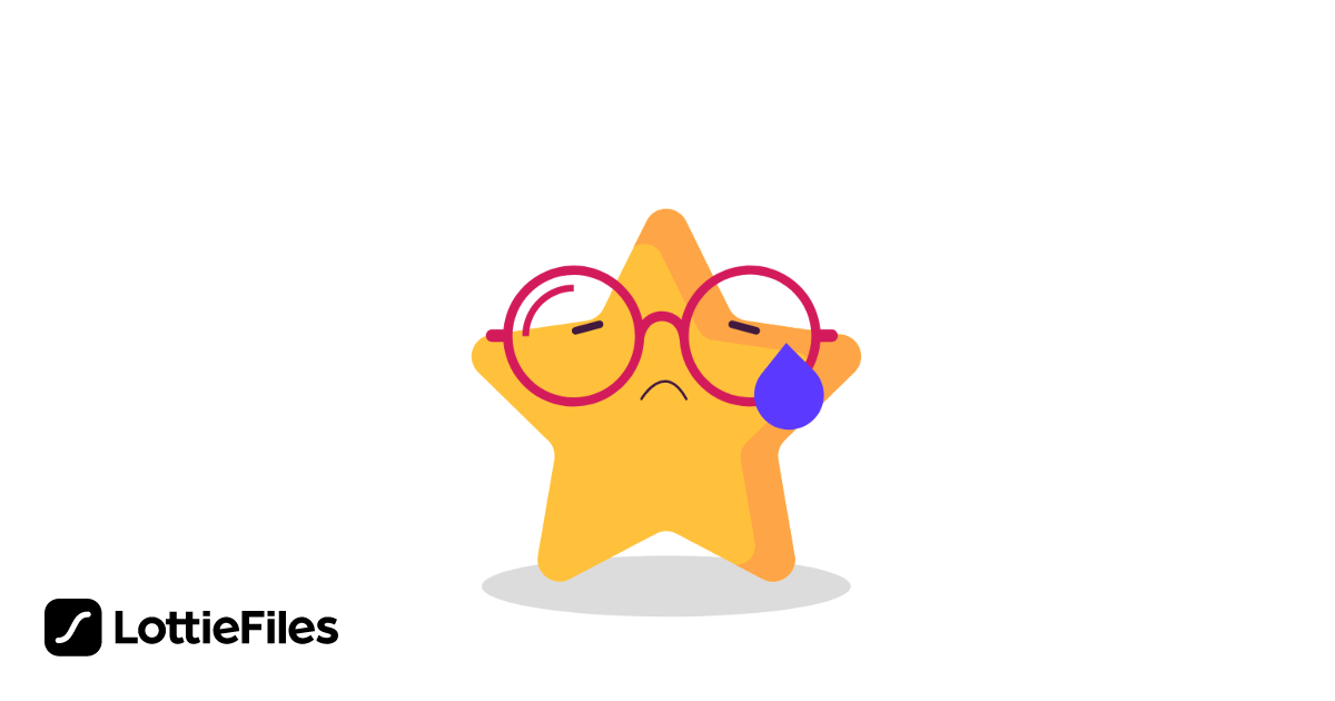 Free Sad Star Animation by Natalia Świerz | LottieFiles
