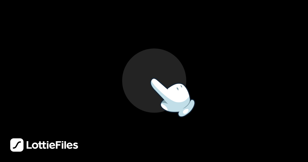 Free Hand Click Animation by Zubaid | LottieFiles