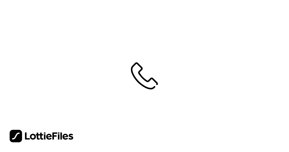 Free call button white Animation by Herd Media | LottieFiles