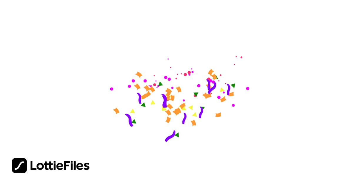 Free Confetti is Falling Animation by Zainab Khalil | LottieFiles