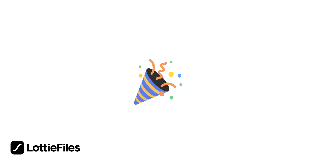 Free Party Popper Animation by Hieu Pham | LottieFiles