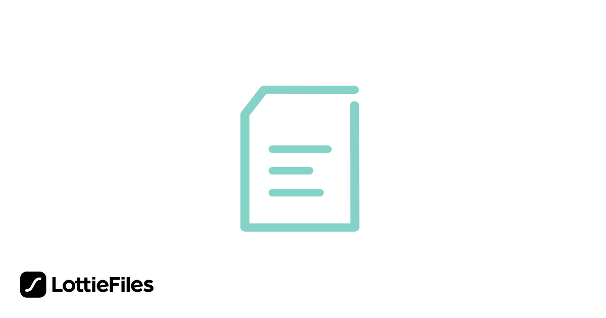 Free document Animation by KEIYAU SANTO | LottieFiles