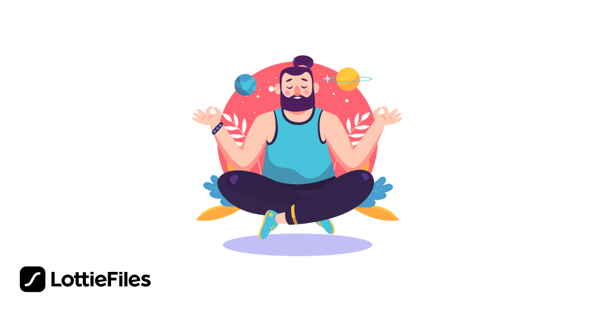 Free Meditation // Wait please Animation by Mikhail Voloshin | LottieFiles