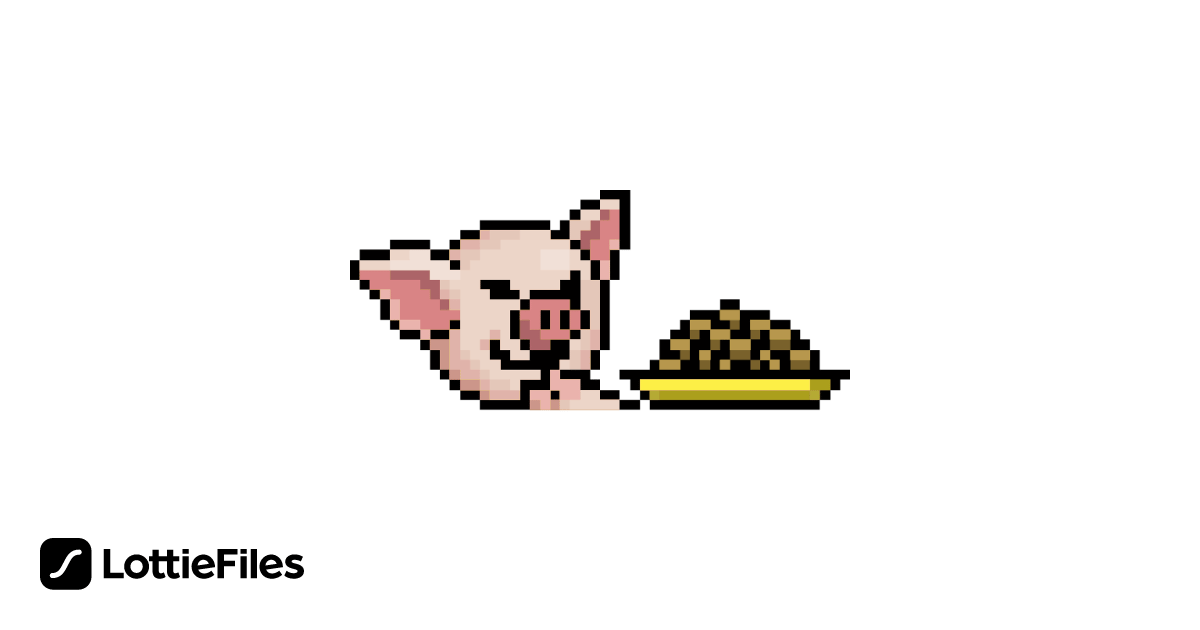Star Ng による無料の LIHKG Pig Animated (Pixel Art) Sticker 6 アニメーション ...