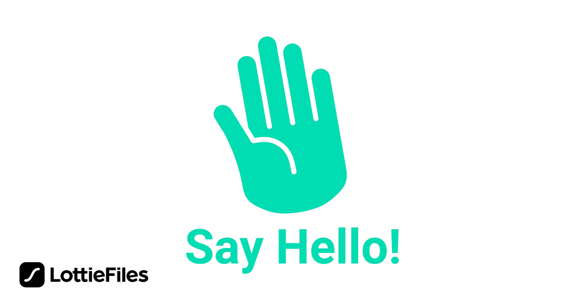 Free Say Hello! Animation by Tinymotion | LottieFiles