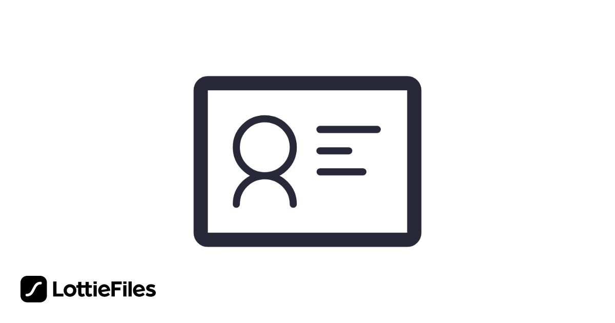 Free Identification Card Animation by Iwan Hediger | LottieFiles