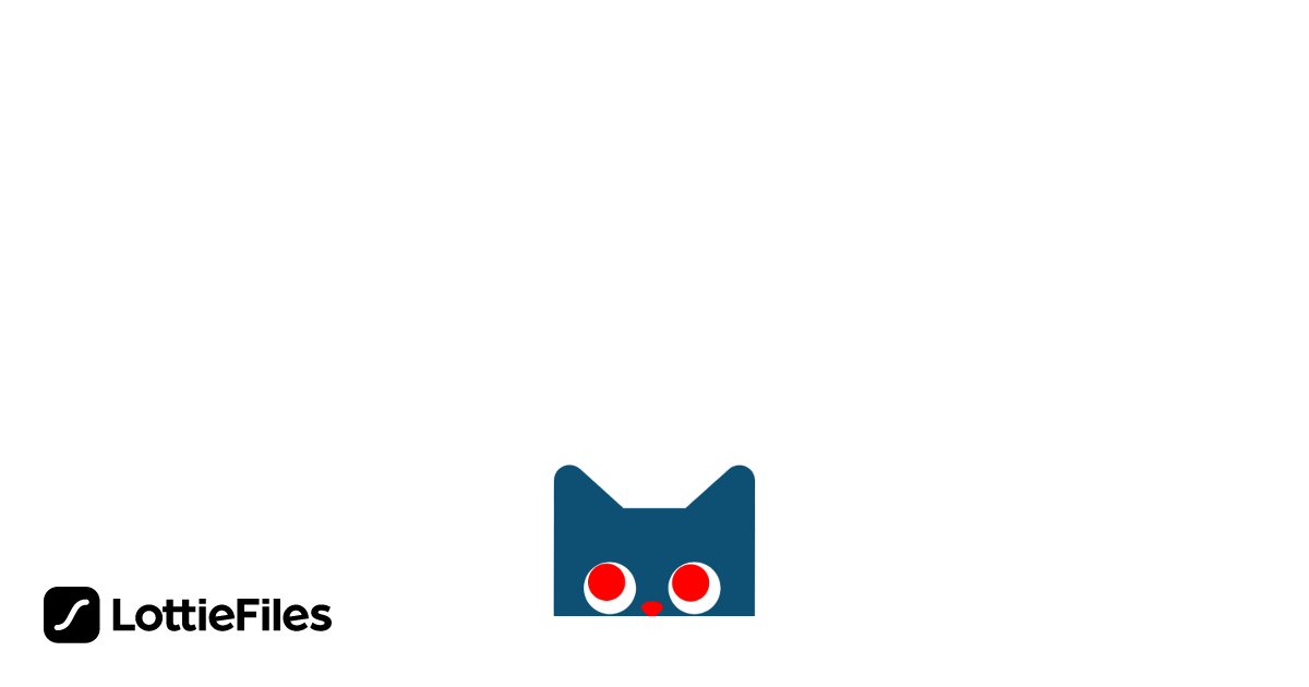 Free Cat Lurking Animation by Zeeshan Siddiqui | LottieFiles