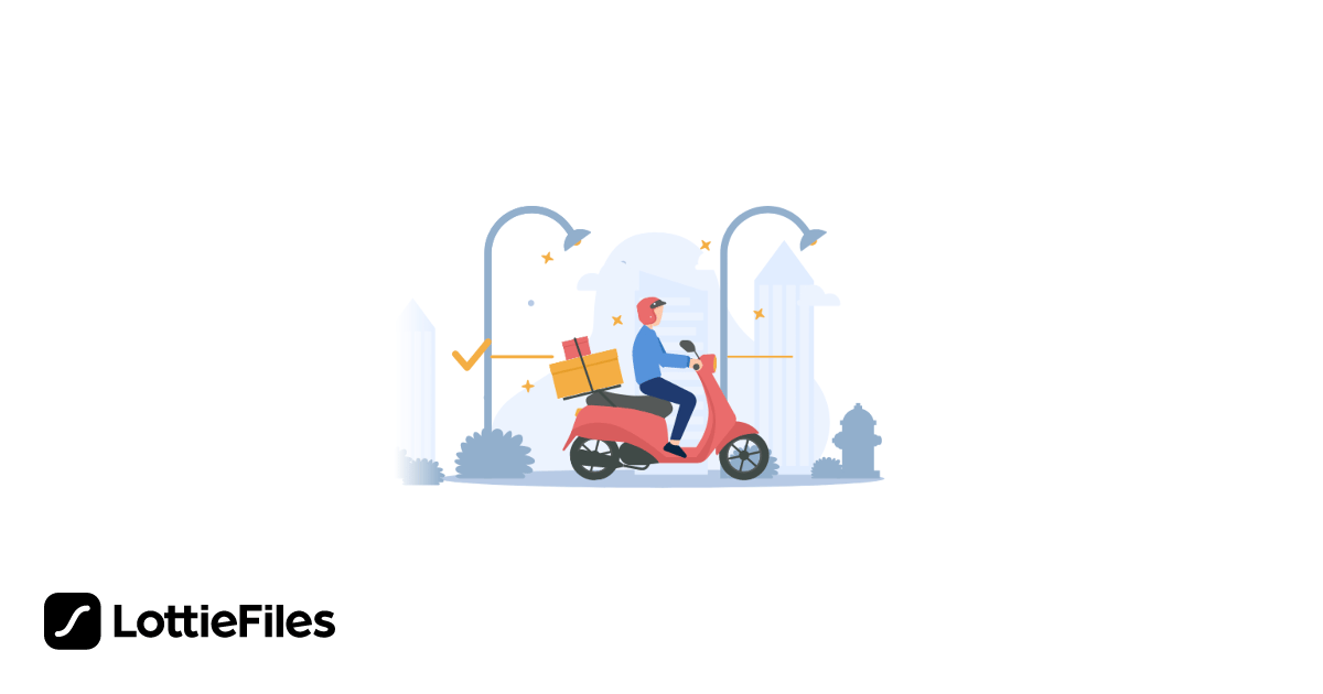 Free Delivery Scooter Animation by Hasan Ar | LottieFiles