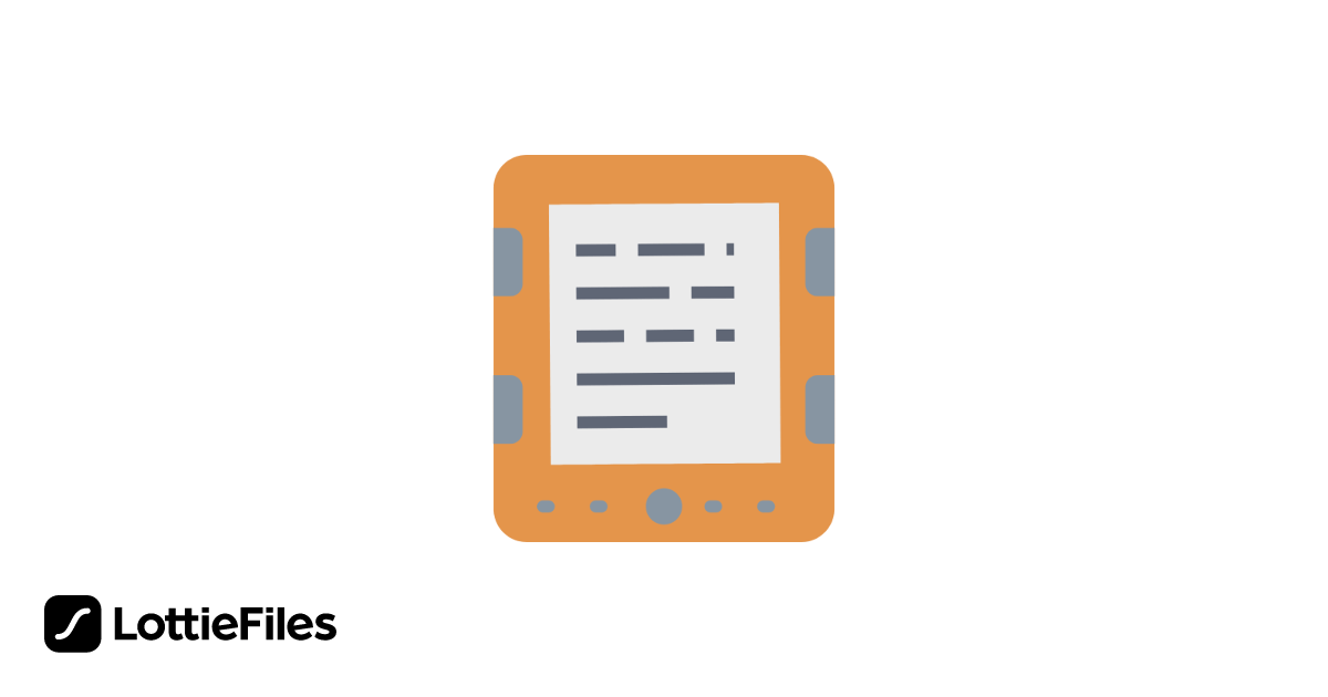 Free E-book Animation by ican | LottieFiles