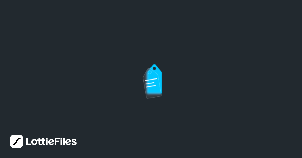 Free Price Tag Animation by Abdul Rahman Hassan | LottieFiles