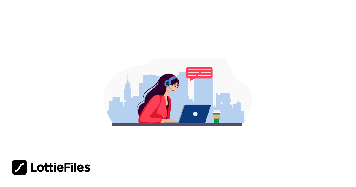 Free Customer service girl - cropped Animation by Mr. Steve | LottieFiles