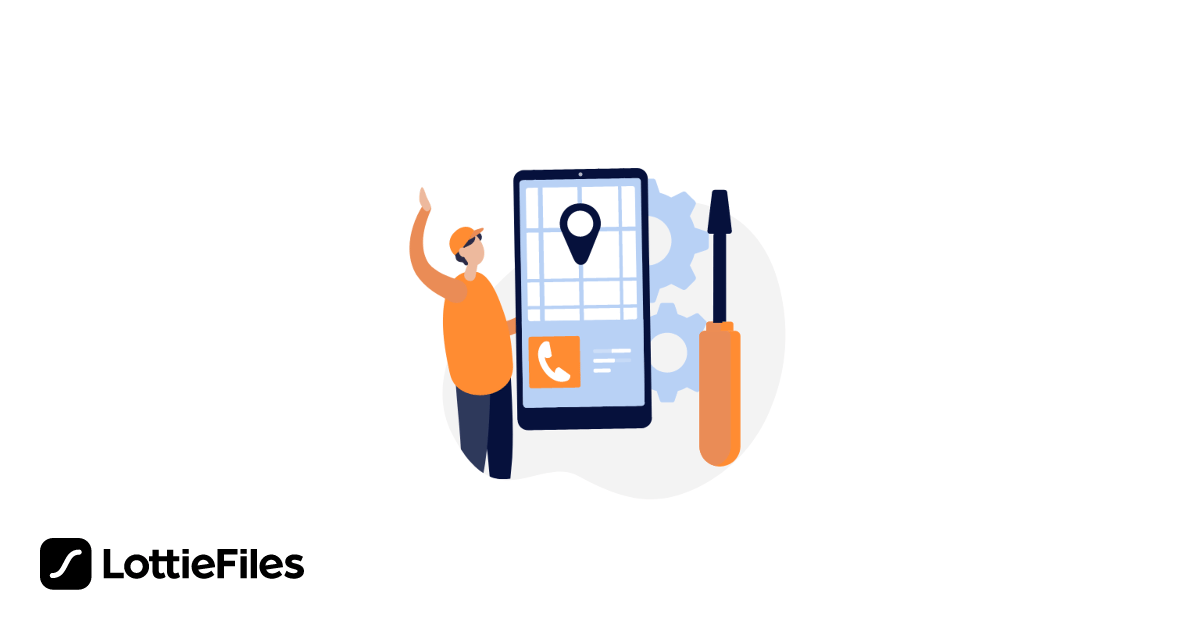 Free Customer Service Man Waving (Mobile Phone Repair) Animation by ...