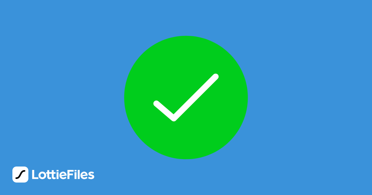 Free checkmark Animation by brandongamer71 | LottieFiles