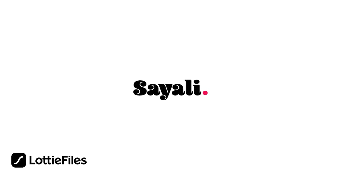 Free Lottie Logo Animation by Sayali Shirke | LottieFiles