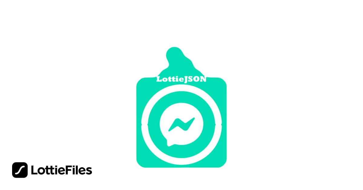 Free Messenger bubble Lottie JSON animation Animation by TinyAnimation ...