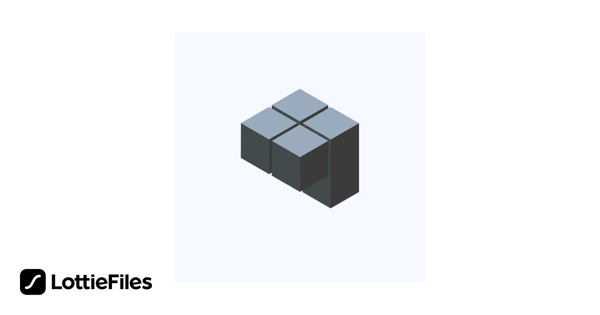 Free Isometric Cube Animation by Ision Industries | LottieFiles