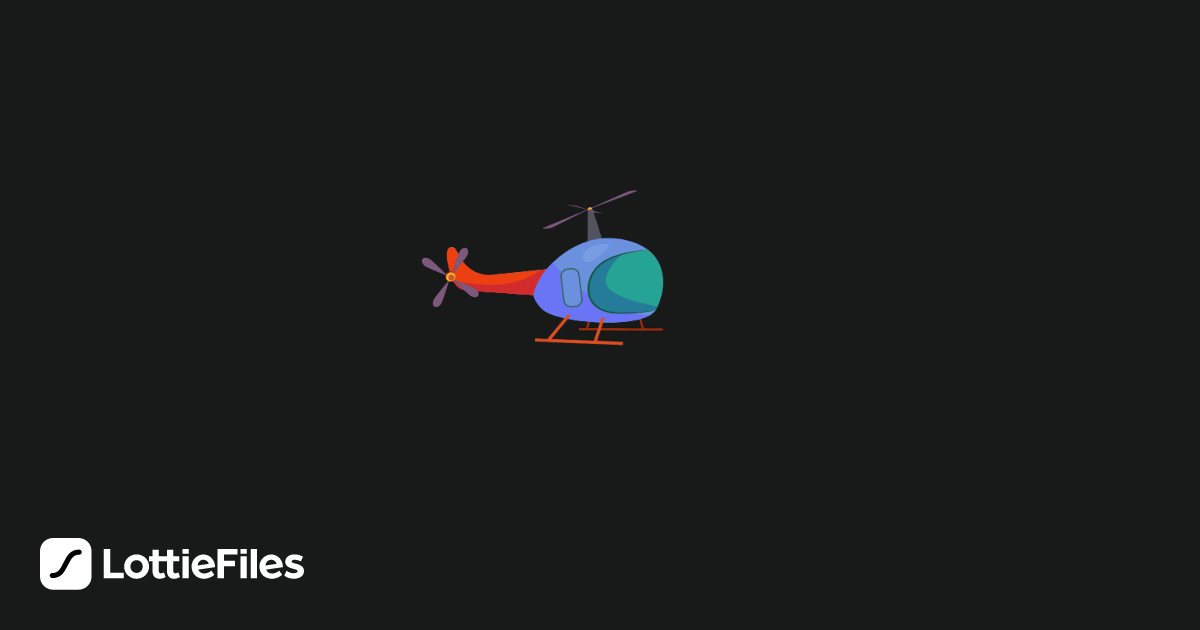 Free Helicopter Animation by kiran dev | LottieFiles