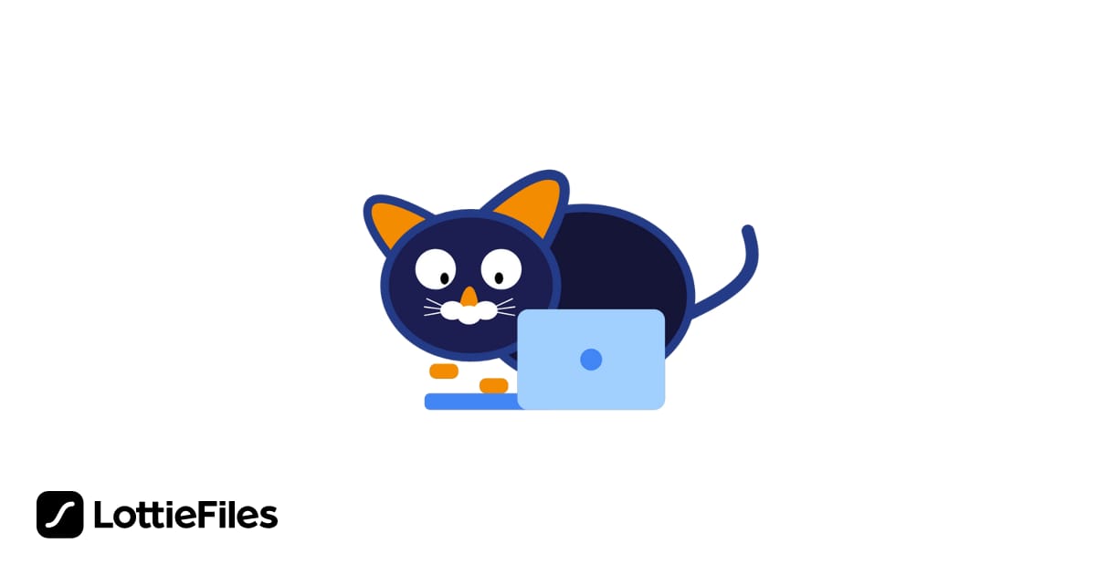 Free Cat Typing Lottie Animation Animation by SM Rony | LottieFiles