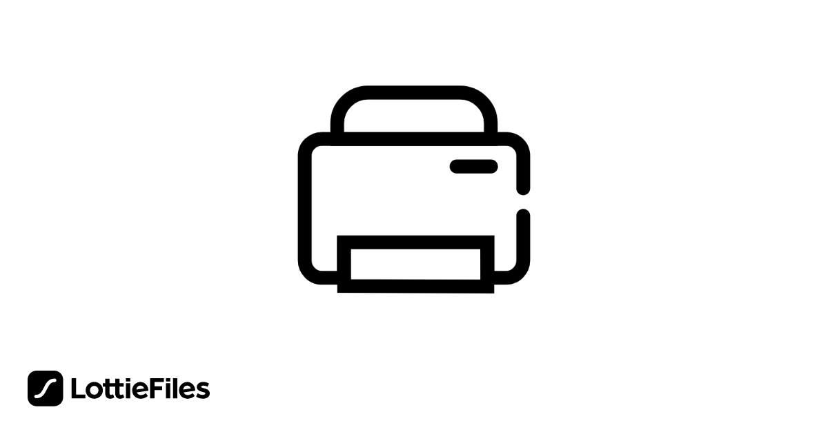Free Printing Animation by LottieFiles | LottieFiles
