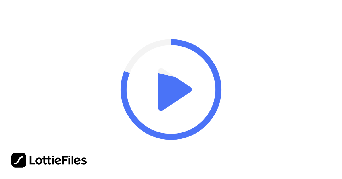 Free Play Video Loader Animation by Chris Gannon | LottieFiles