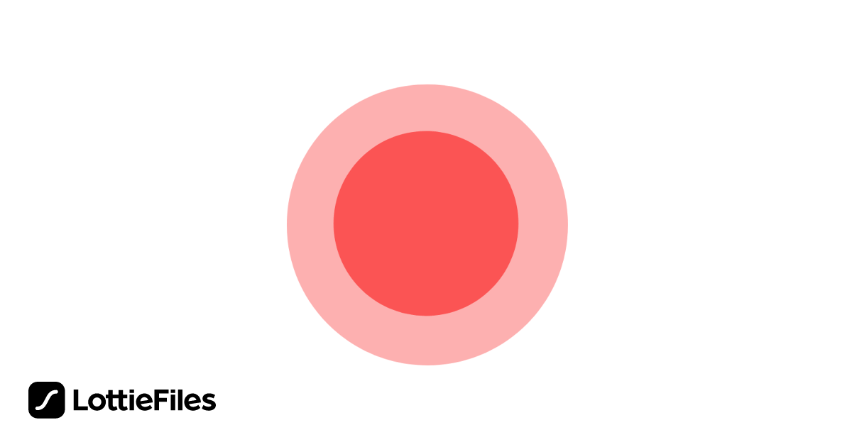 Free Dot recording light red Animation by Bar Rhamim | LottieFiles