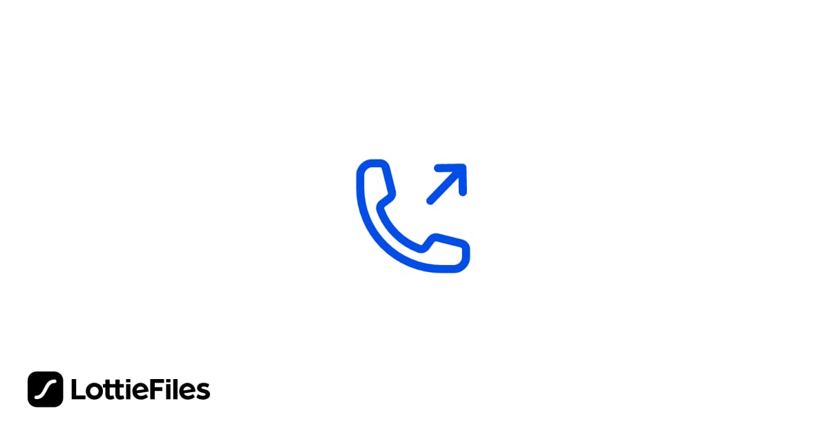 Free Outgoing Calls Animation by Hardik D Zinzuvadia | LottieFiles