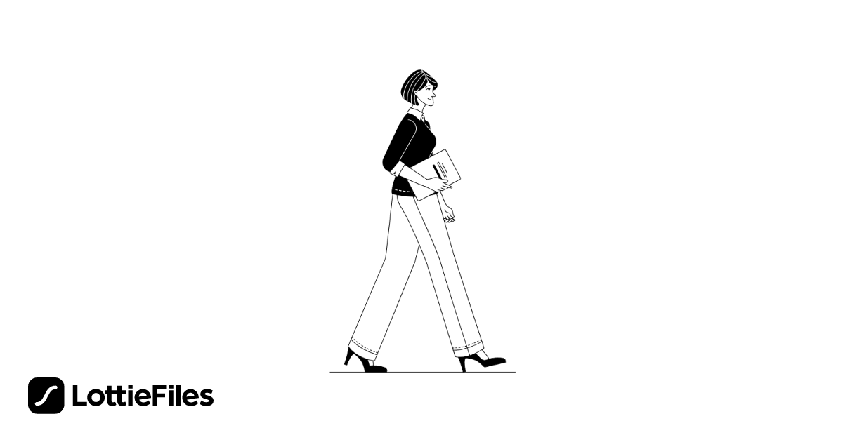 Free Walking business woman Animation by Olena Tieriekhova | LottieFiles