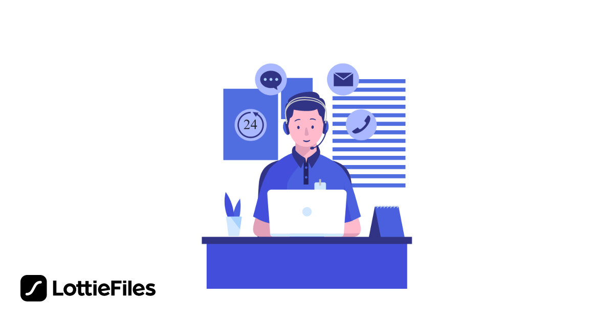 Free Call Center Support Lottie Animation Animation by SM Rony ...