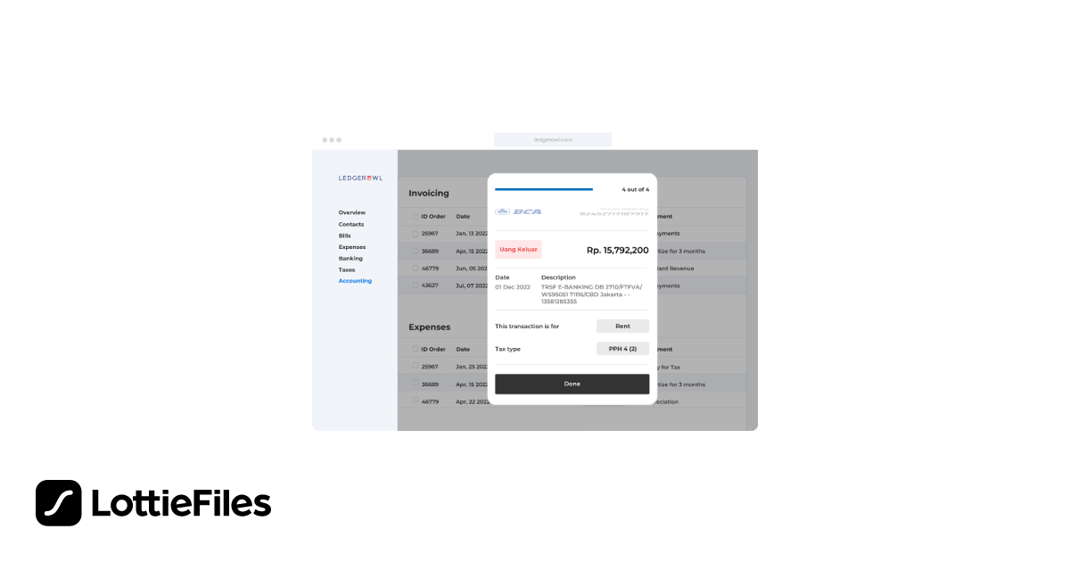 Free Features - Tax - Desktop/Tab Animation by Fabia Lugas | LottieFiles