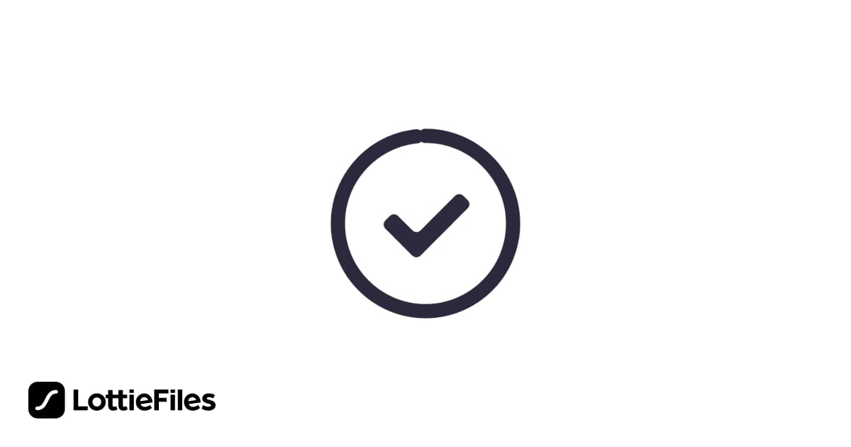 Free Check Animation by Archibaldo | LottieFiles