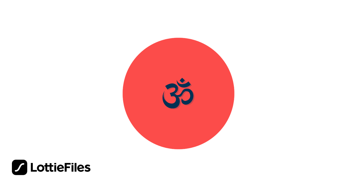 Free Om circle pop up lottie Animation by KinjalM Sardhara | LottieFiles