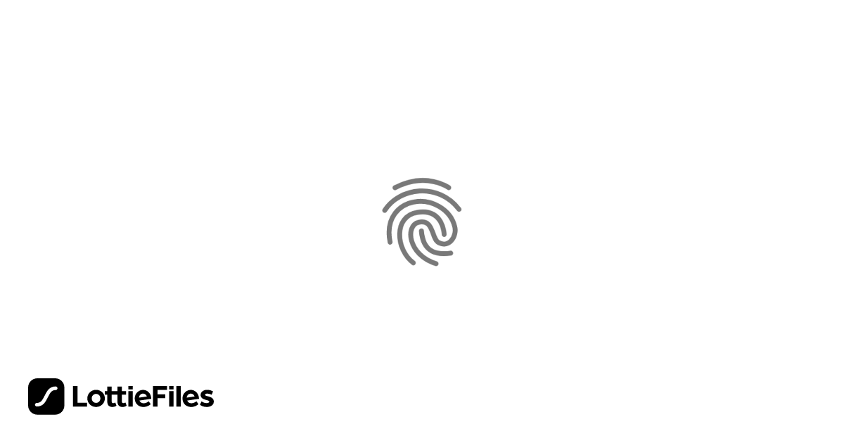 Free Fingerprint Animation by Aakash Yadav | LottieFiles