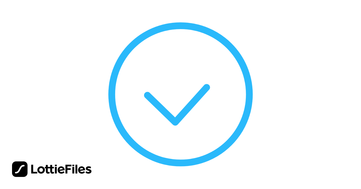 Check Mark Circle Blue by David Tanner - LottieFiles