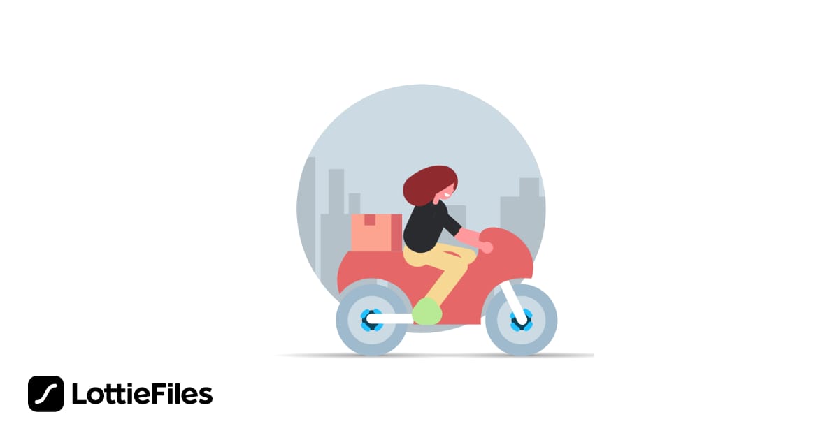 Free lady biker Animation by sadman sakib | LottieFiles