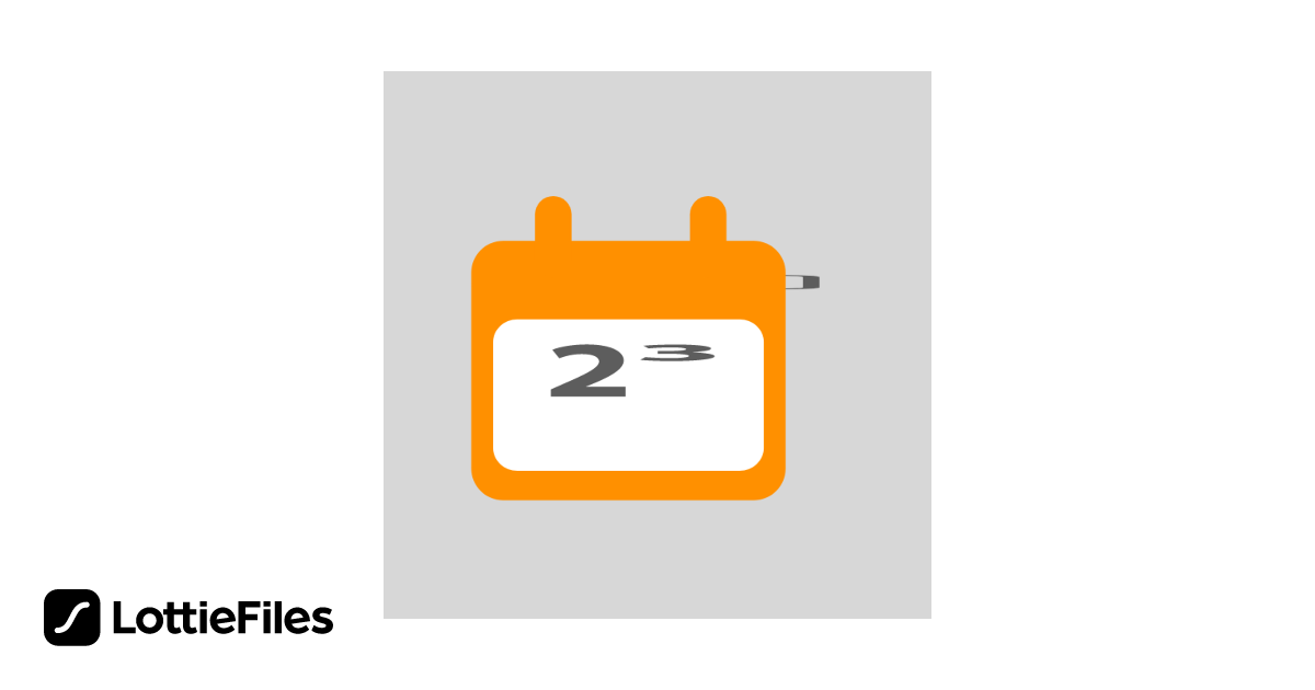 Free Calendar icon Animation by Artem Hrabov | LottieFiles