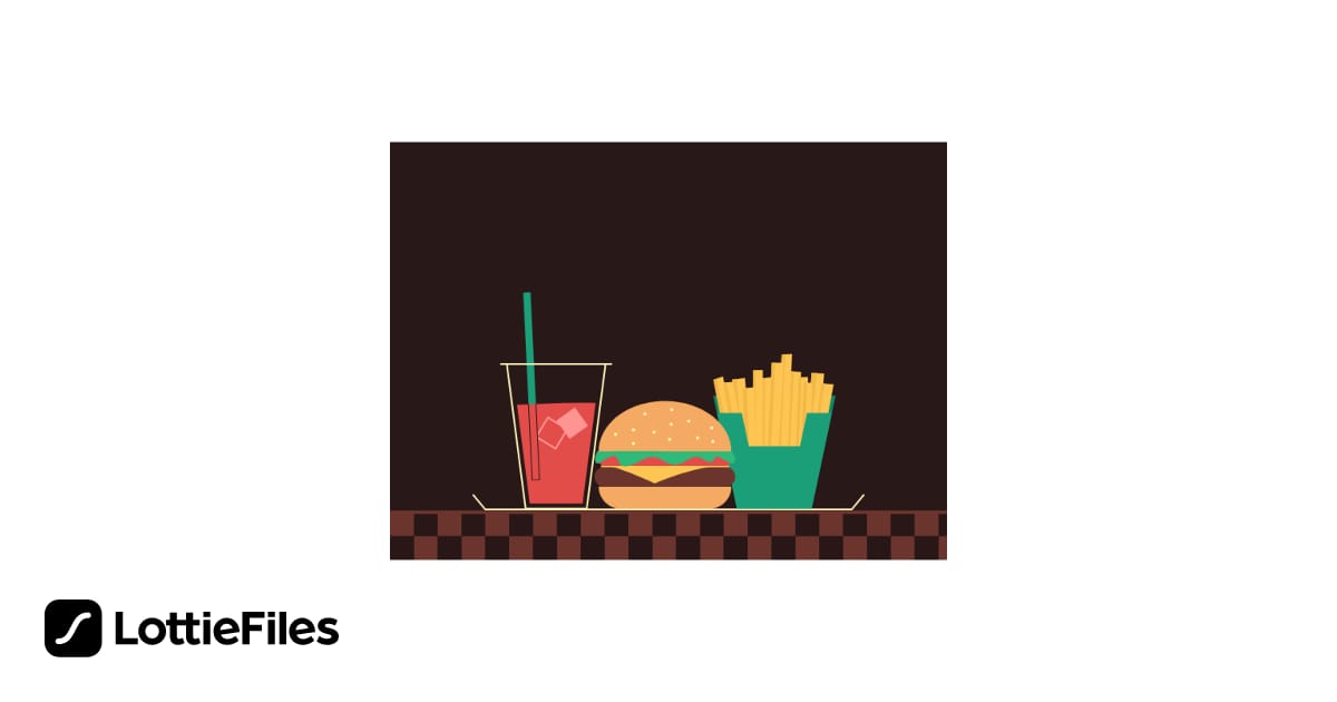 Free Fast Food Animation by Vladislav Sholohov | LottieFiles