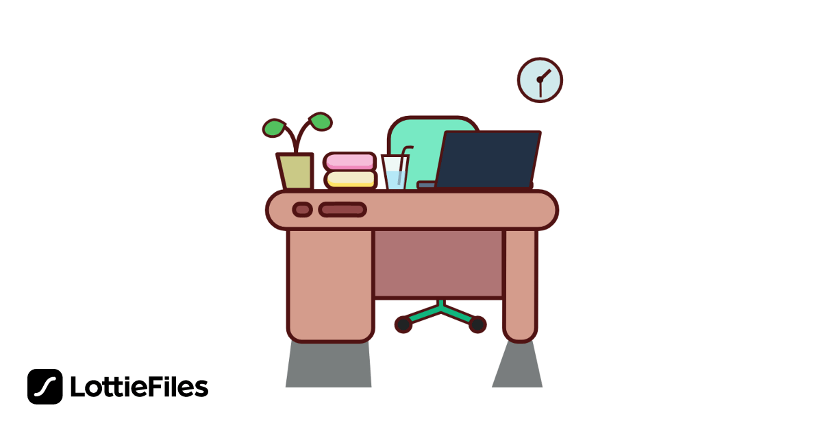 Free Work From Home Desk Animation by john romeio | LottieFiles
